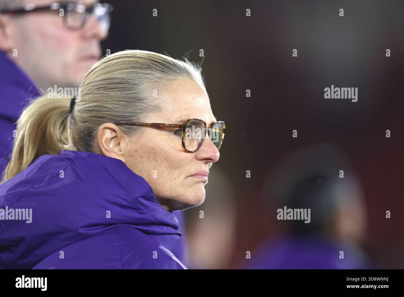 England manager Sarina Wiegman before the women's international ...