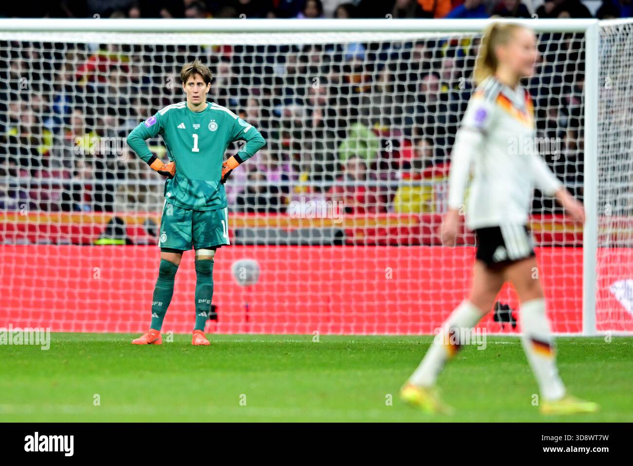 02 December 2025, Spain, Madrid: Soccer, Women, Nations League A Women ...