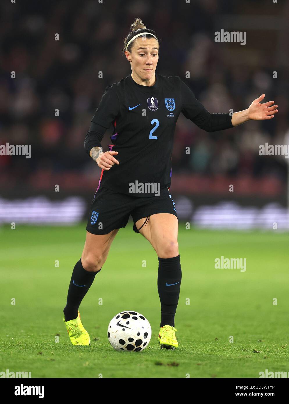 England's Lucy Bronze in action during the women's international ...