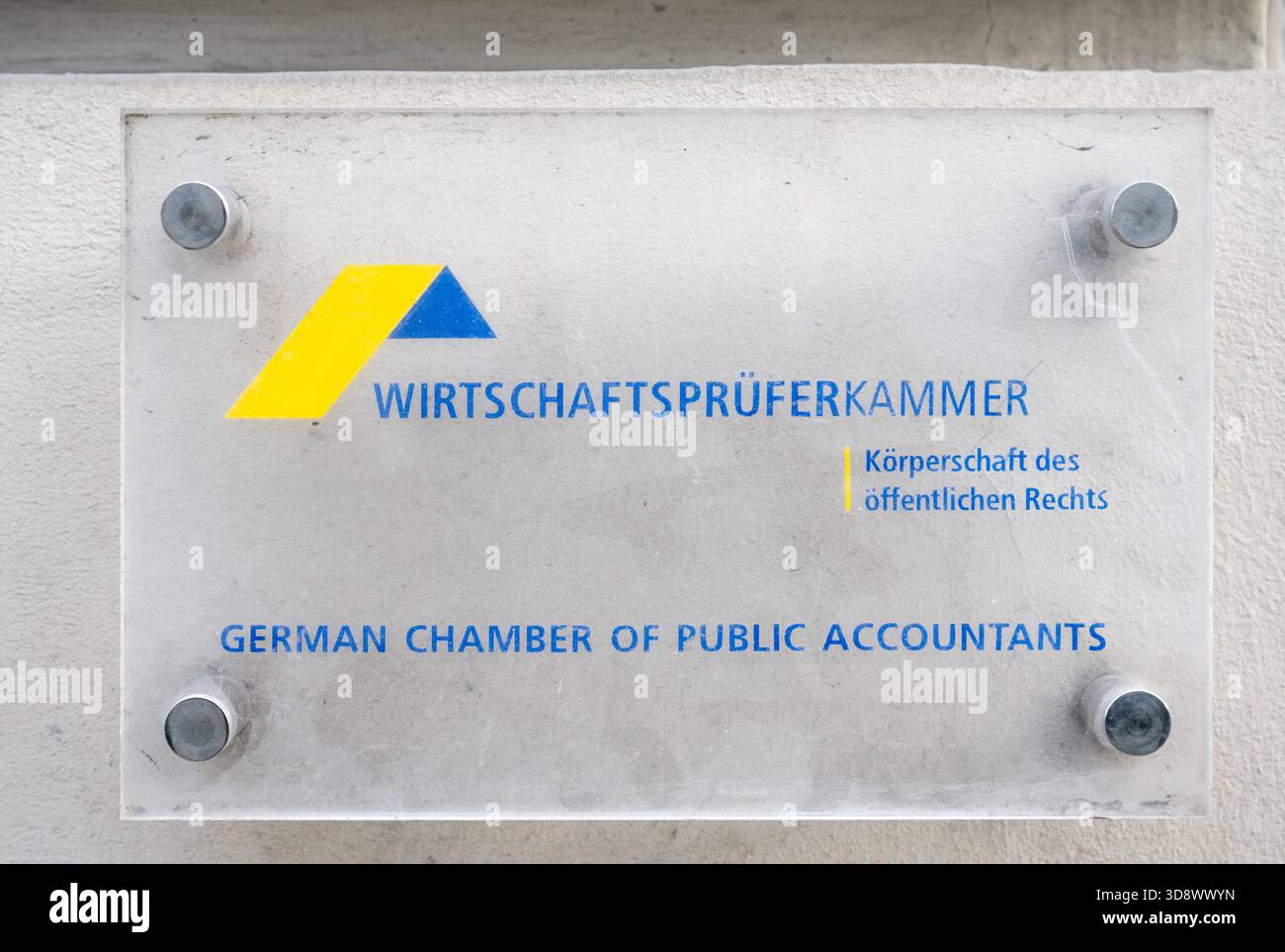 Facade signage of the German Chamber of Public Accountants ...