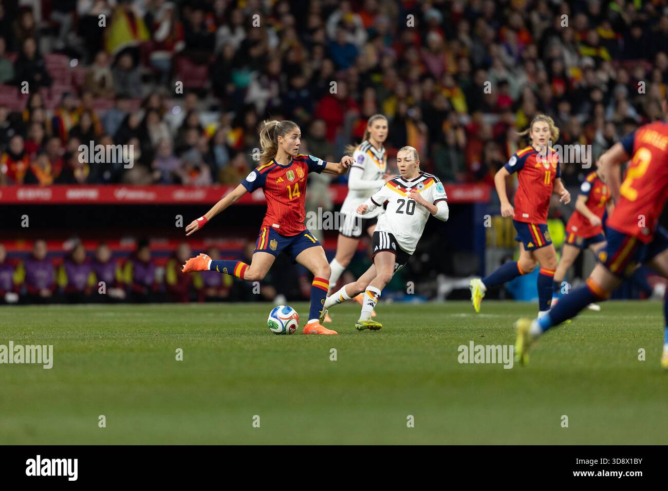Madrid, Spain. 2nd Dec 2025. Laia Aleixandri and Elisa Senß during the ...