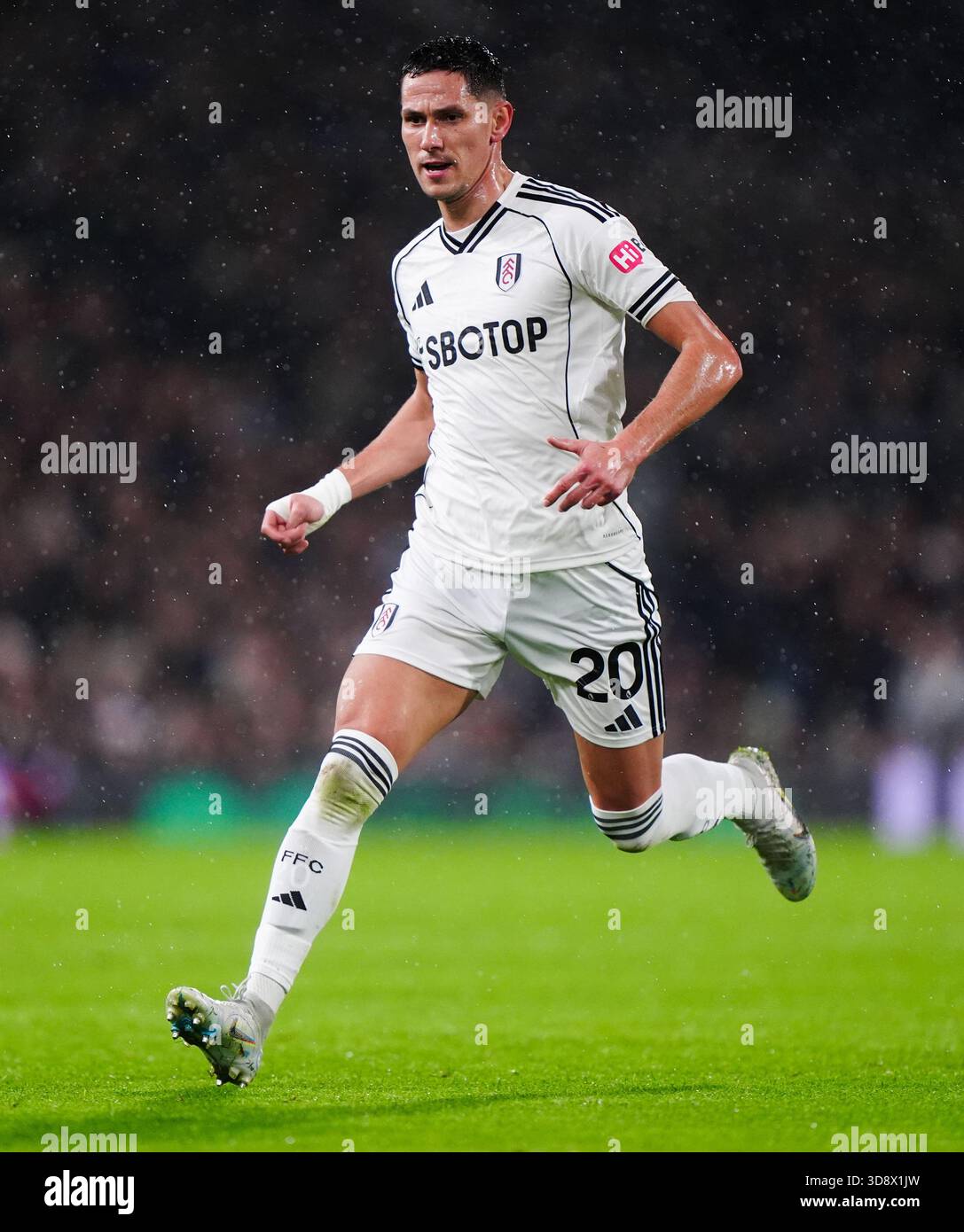 Fulham's Sasa Lukic during the Premier League match at Craven Cottage ...