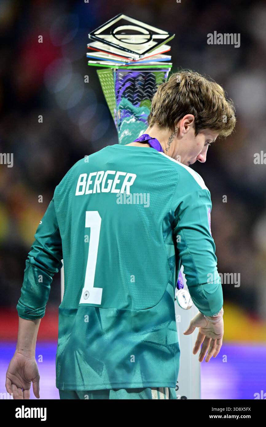 02 December 2025, Spain, Madrid: Soccer, Women, Nations League A Women ...