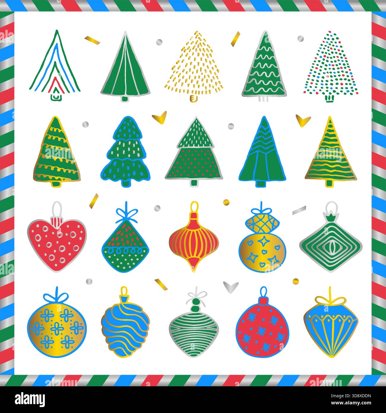 Scandinavian blue gold Stock Vector Images - Alamy