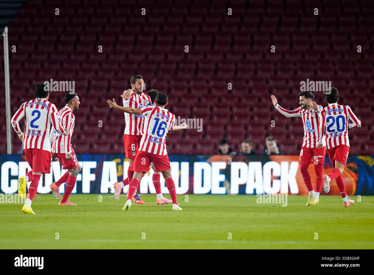 Alex Baena of Atletico de Madrid celebrates the 0-1 during the La Liga ...