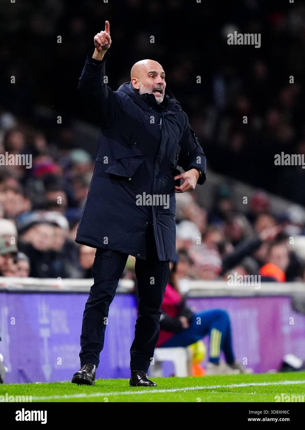 Manchester City manager Pep Guardiola during the Premier League match ...