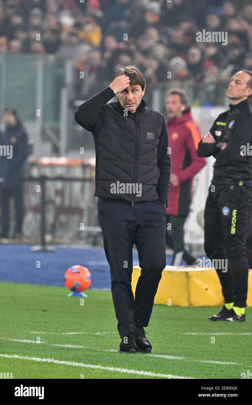 Antonio Conte during the Italian championship Serie A 2025-2026 ...