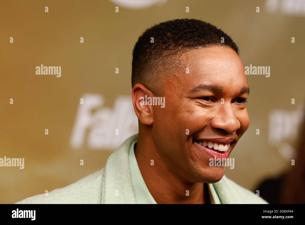Aaron Moten is interviewed upon arrival at the season two screening of ...