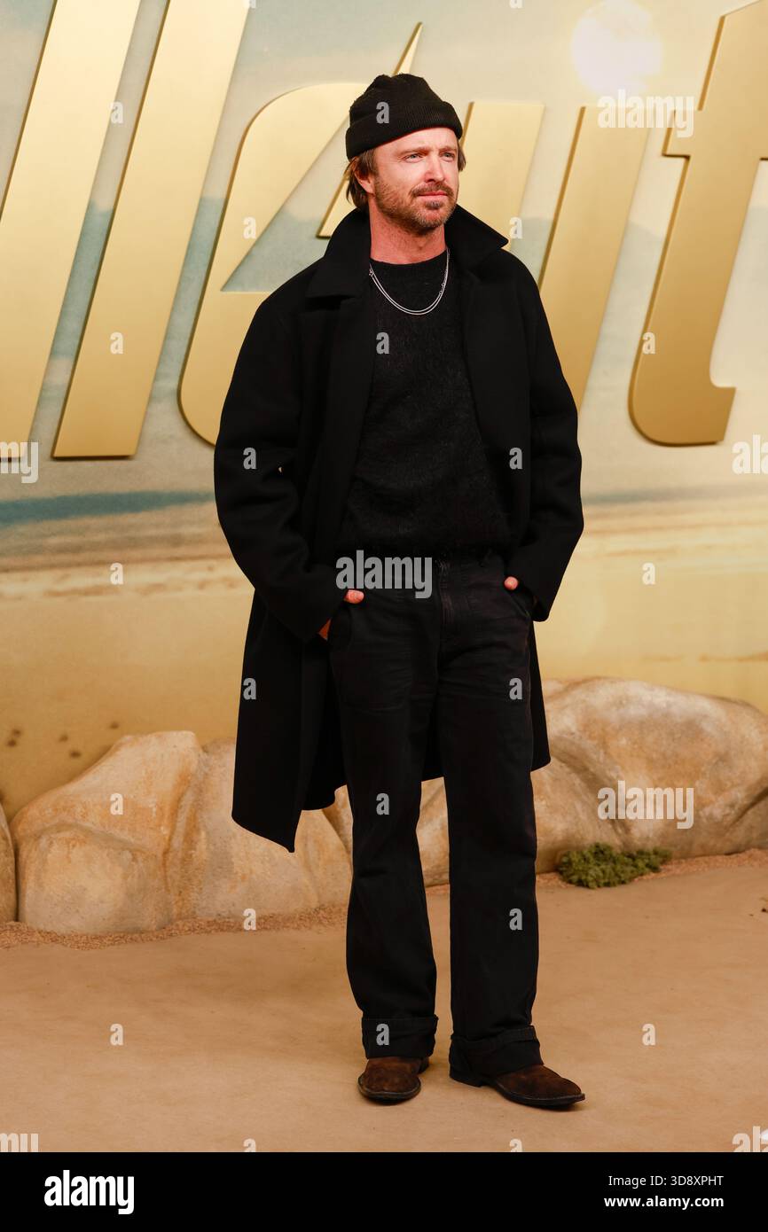 Aaron Paul poses for photographers upon arrival at the season two ...