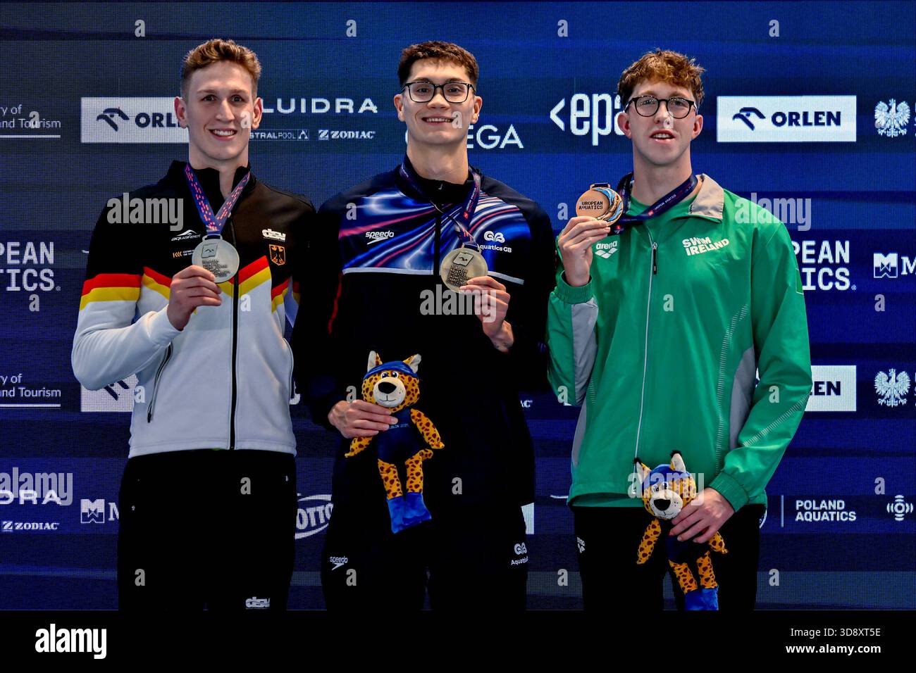 Lukas Martens of Germany silver Medal; Jack Mcmillan of Great Britain ...