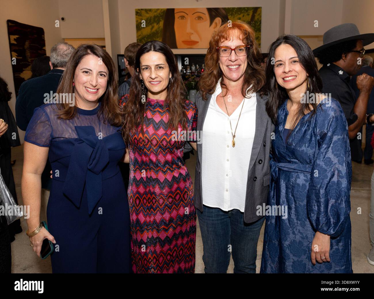 MIAMI, FL - DEC 1: Patrica Hanna, Claudia Segura Campins, artist ...