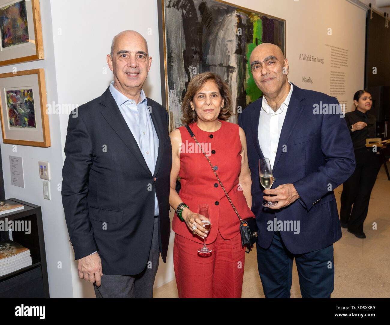 MIAMI, FL - DEC 1: Juan Toro, Lata Chanrai and Ravi Chanrai are seen ...