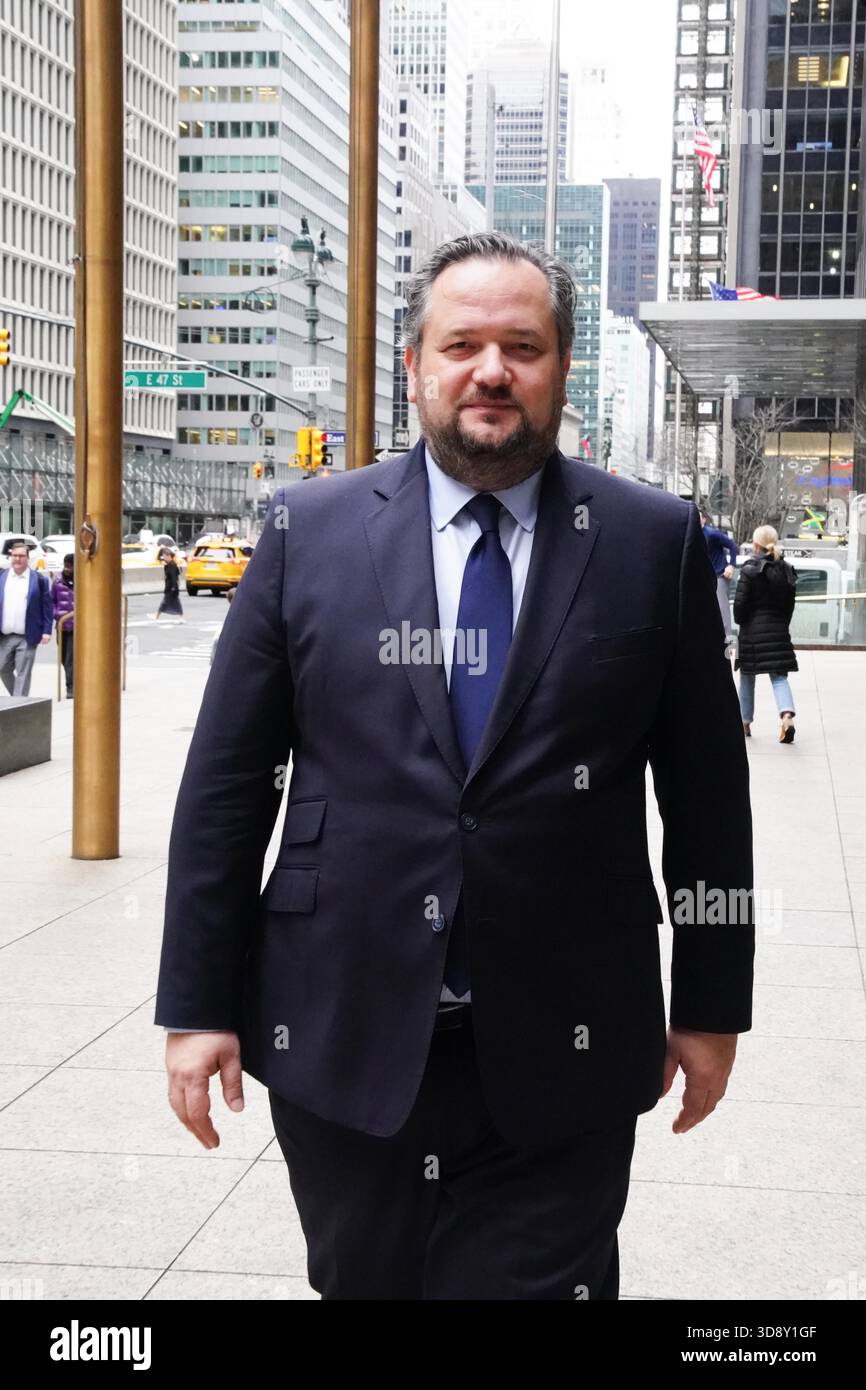 March 7, 2024, New York, New York, USA: CEO of Societe General Bank ...