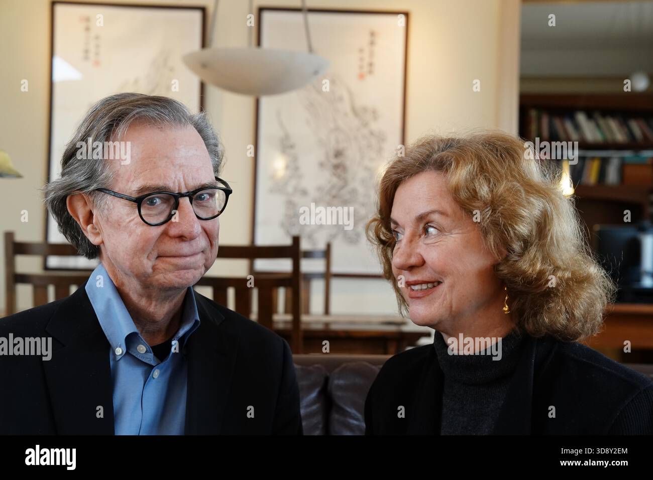 January 31, 2024, New York, New York, USA: Eric and Elke Johnson ...