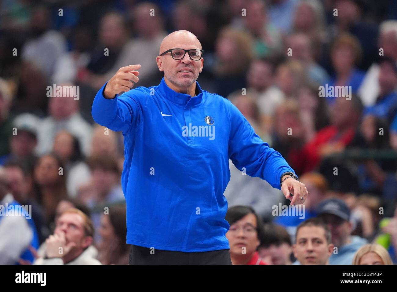 Dallas Mavericks head coach Jason Kidd looks on during the first half ...