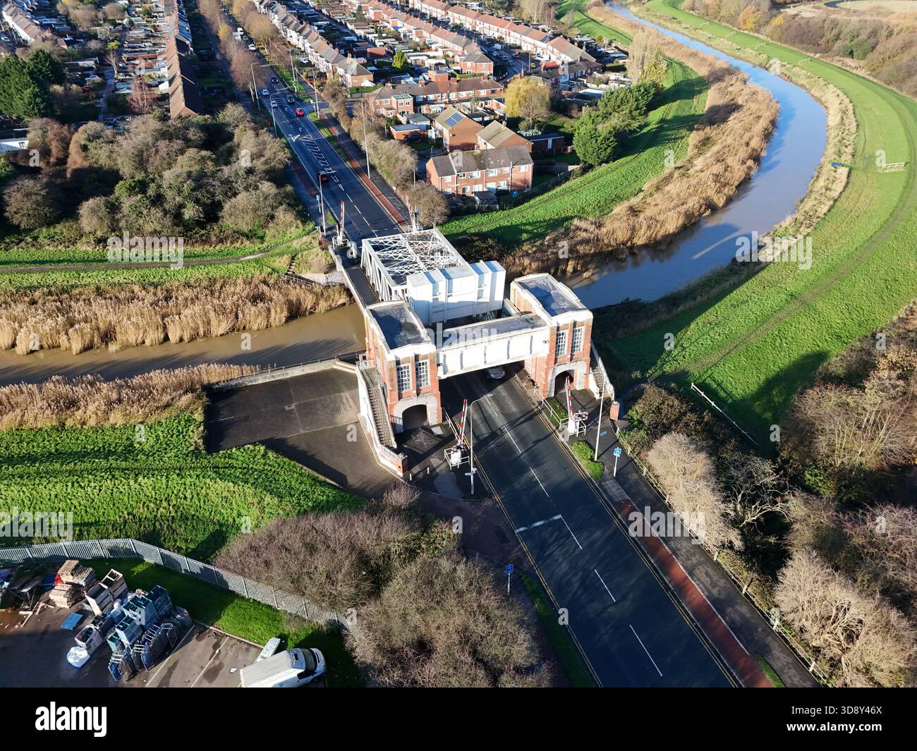 Sutton Road Bridge is a Scherzer Rolling Bascule road and pedestrian ...