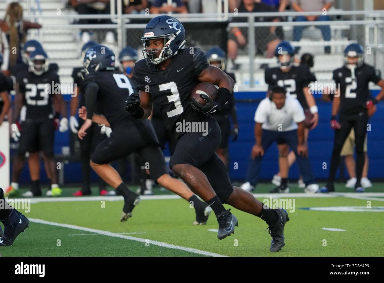 Sierra Canyon Trailblazers running back Jaxsen Stokes (3) during a high ...