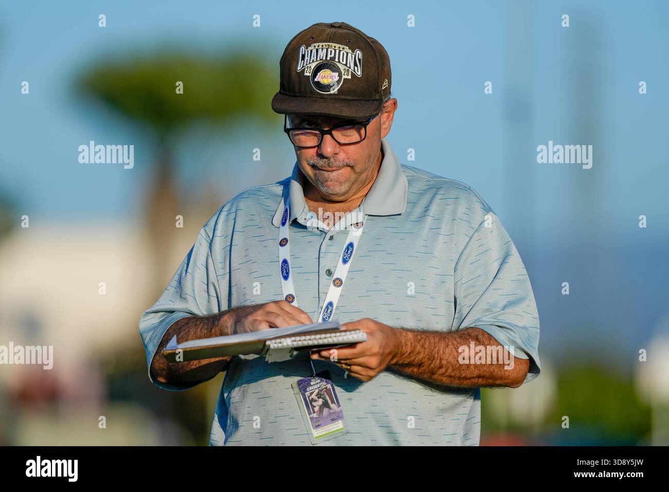 Orange County Register reporter Dan Albano during a CIF Southern ...