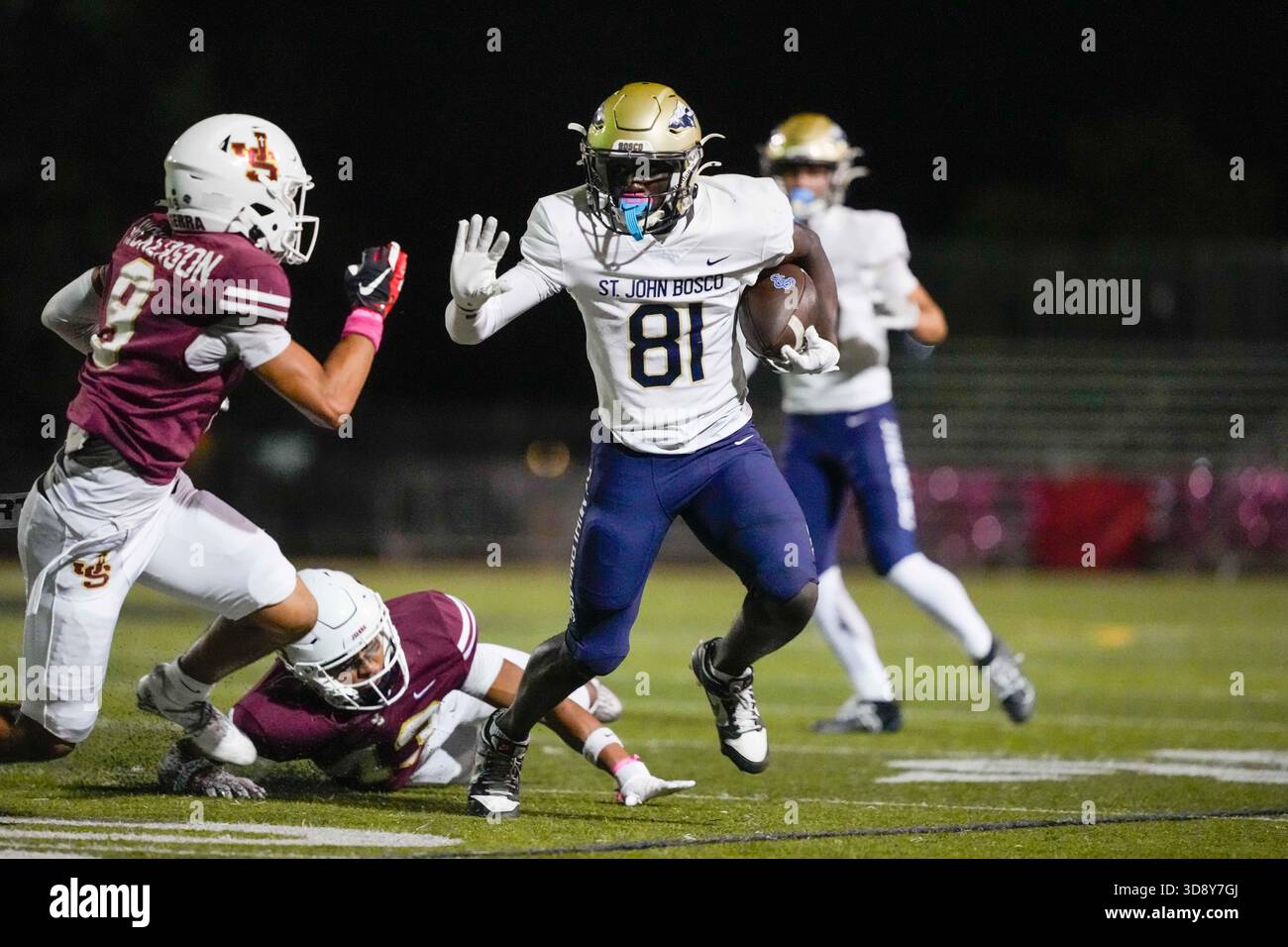St. John Bosco Braves wide receiver Trevon Bates (81) during a CIF high ...