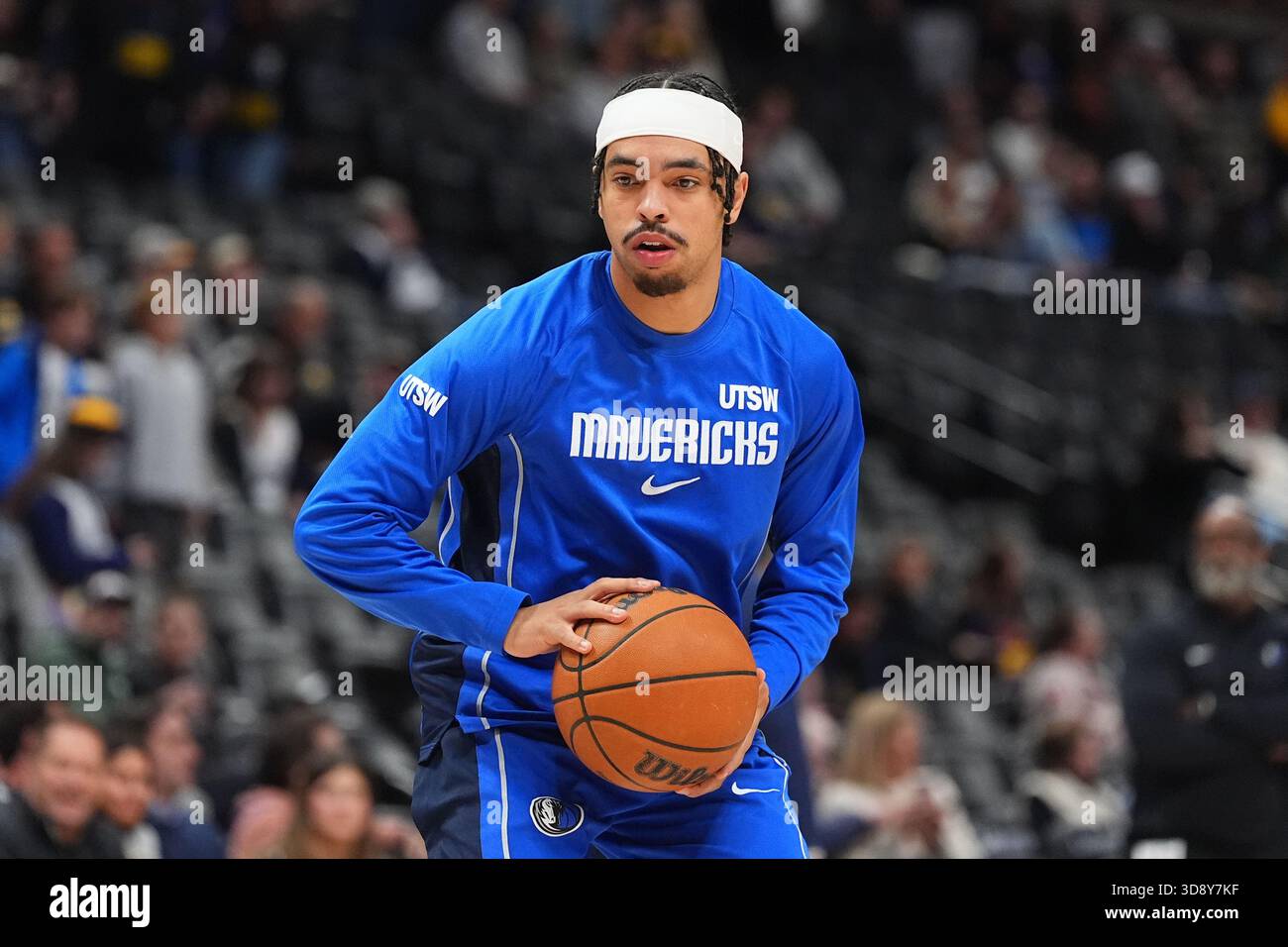 Dallas Mavericks guard Ryan Nembhard (9) in the first half of an NBA ...