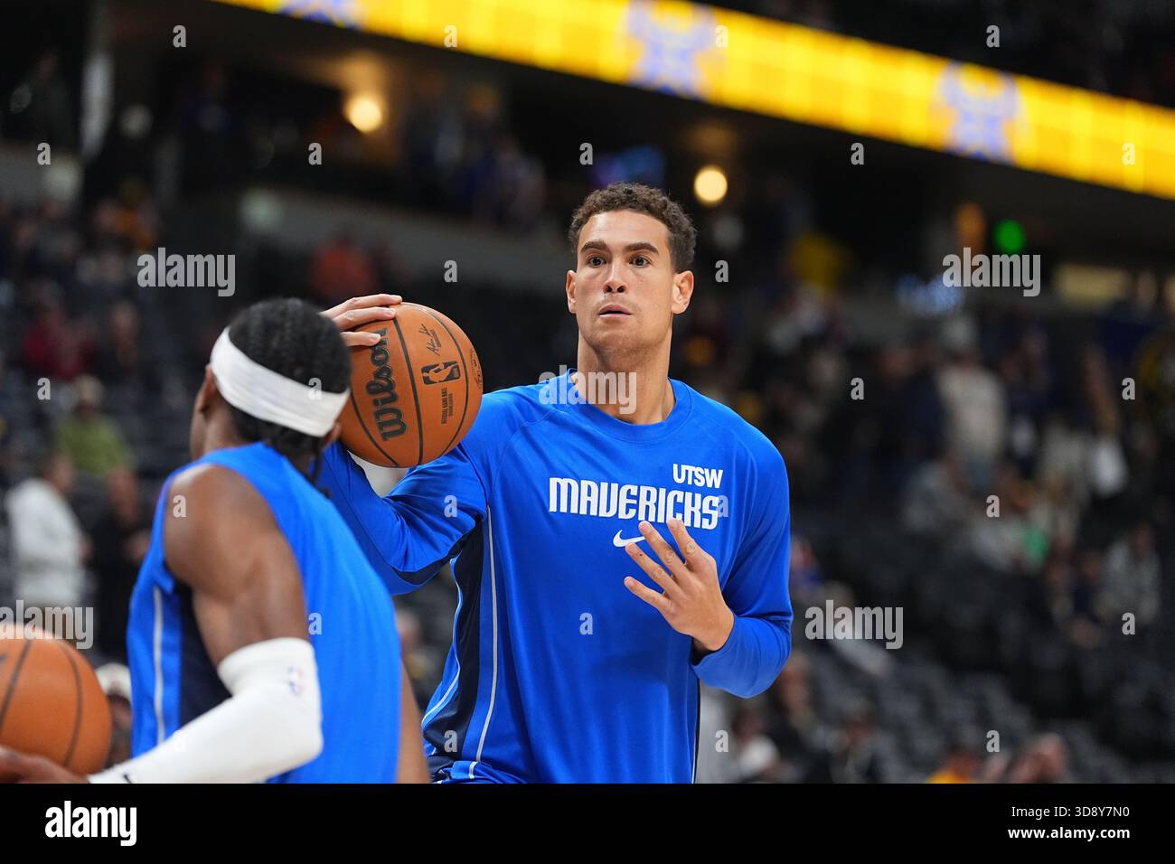 Dallas Mavericks center Dwight Powell (7) in the first half of an NBA ...