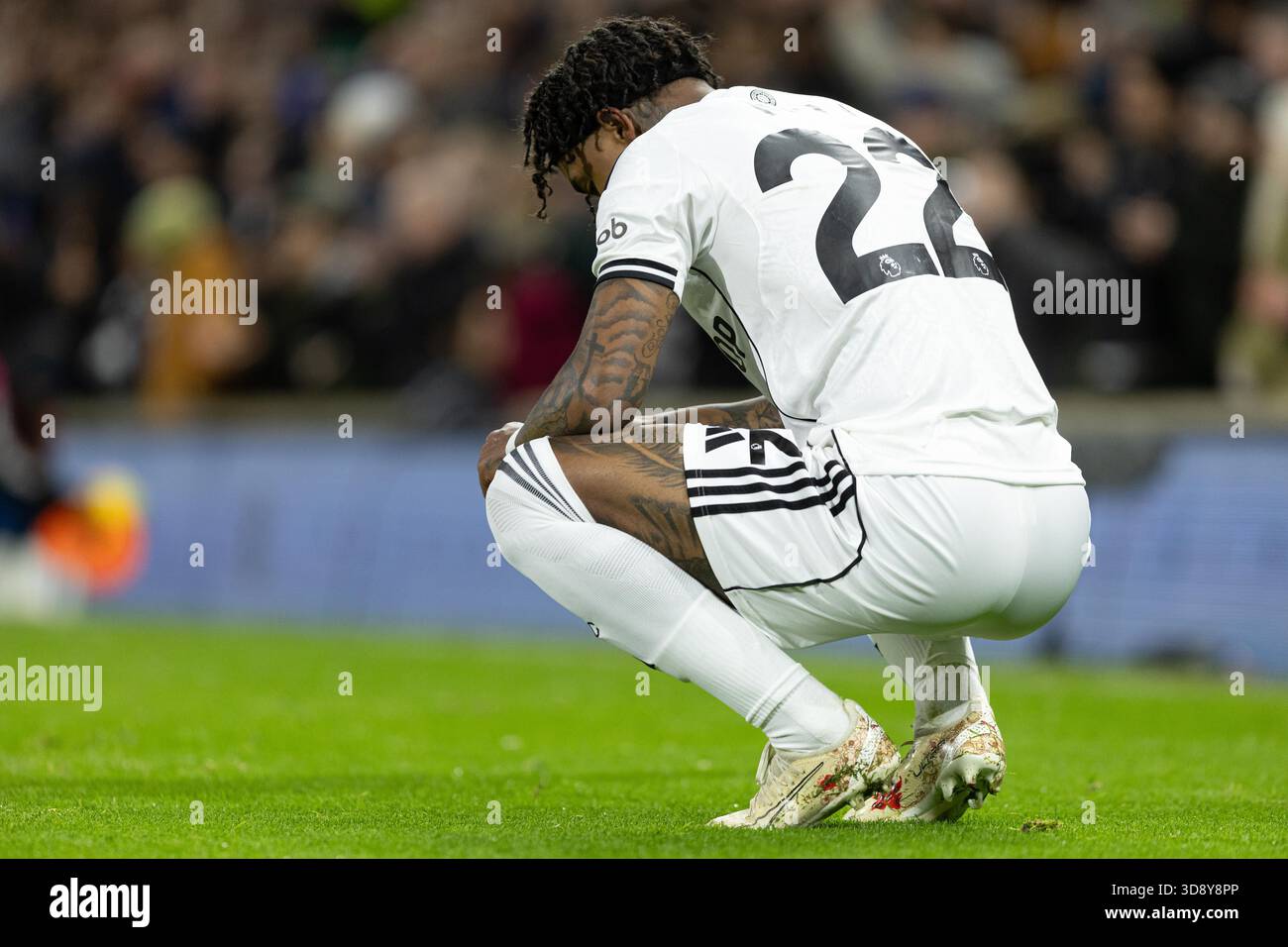 Kevin of Fulham at the final whistle showing discontent after a narrow ...