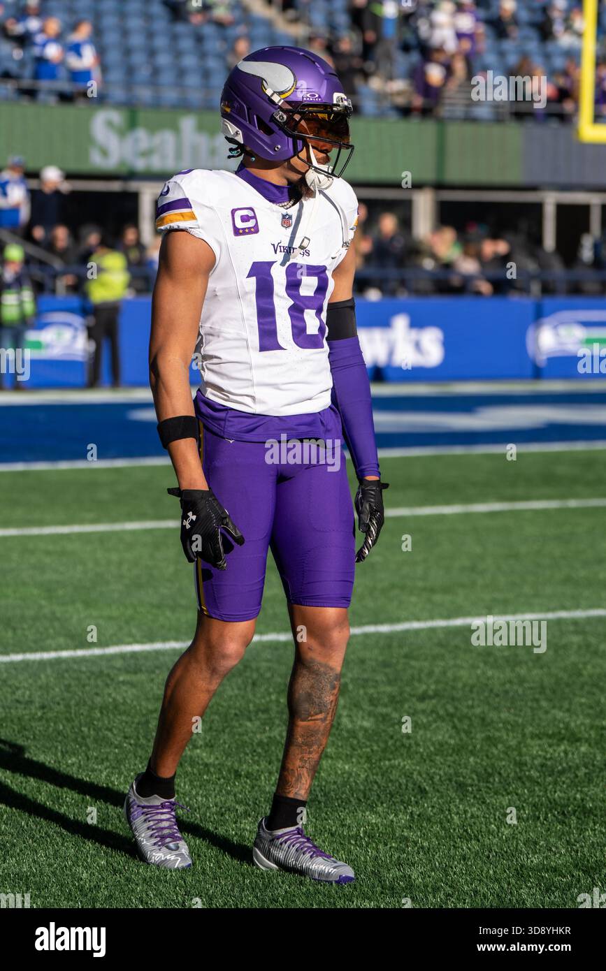 Minnesota Vikings wide receiver Justin Jefferson is pictured during ...