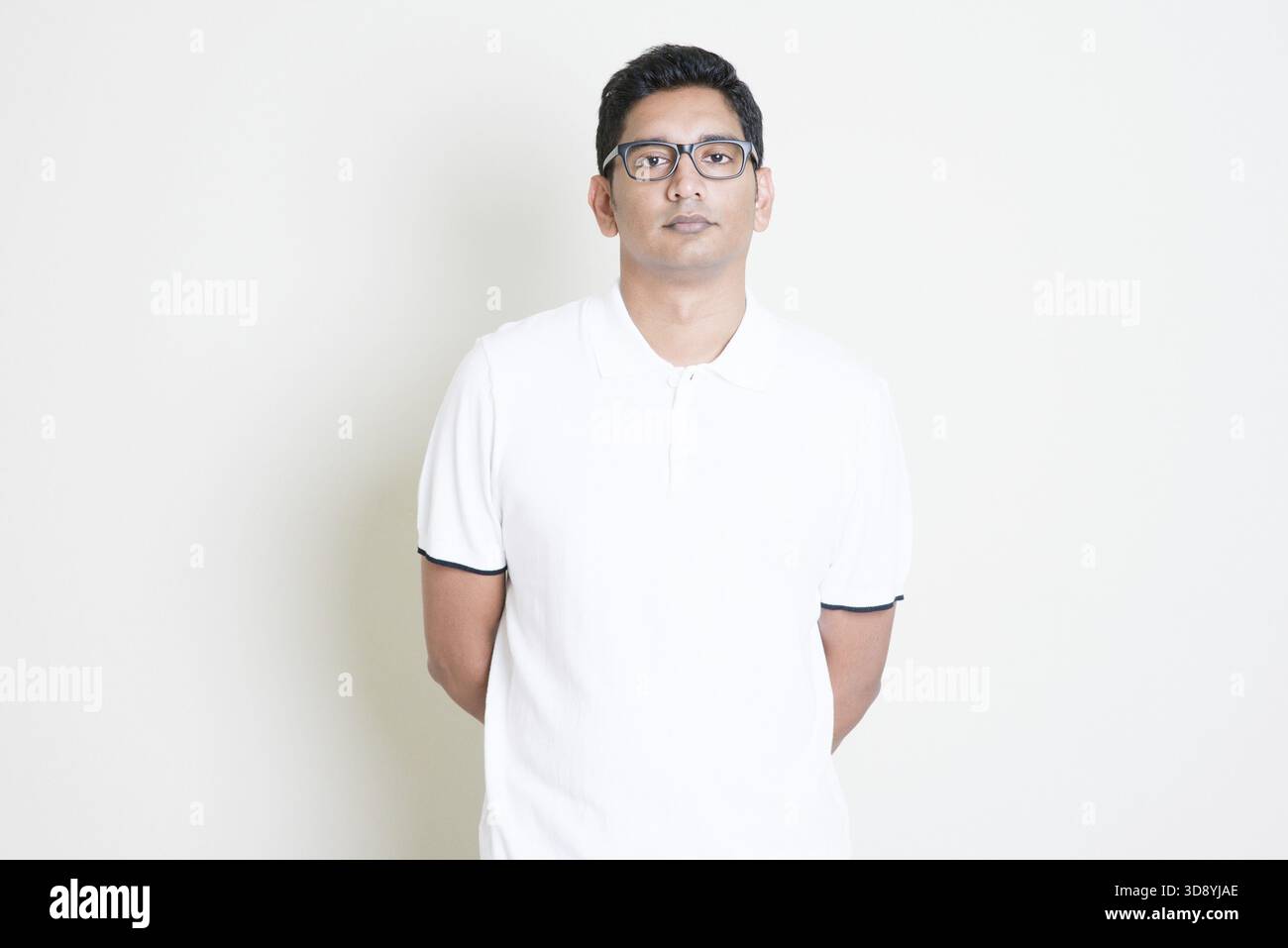Portrait of bored Indian guy with serious face expression. Asian man ...