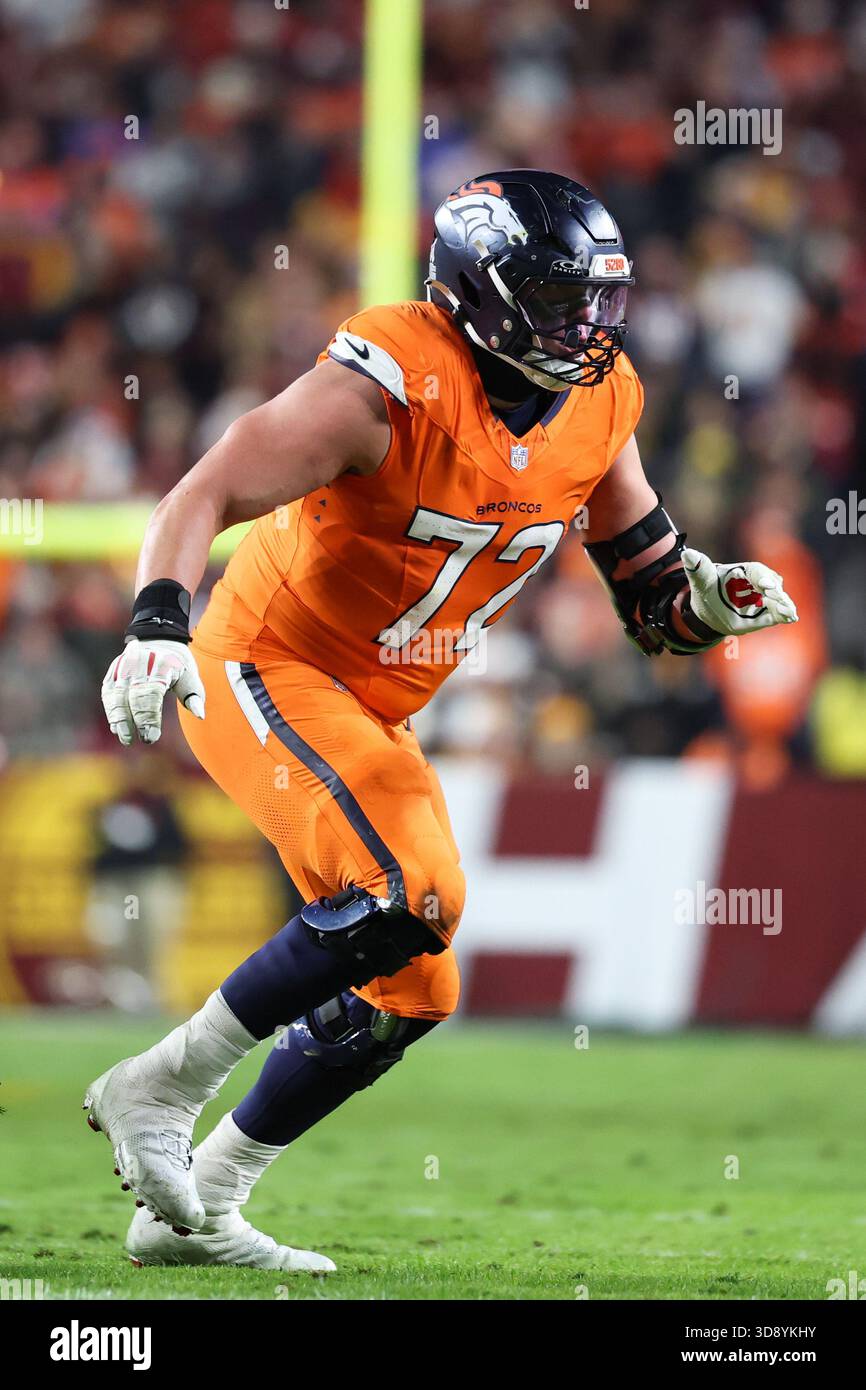 Denver Broncos offensive tackle Garett Bolles (72) in action during the ...