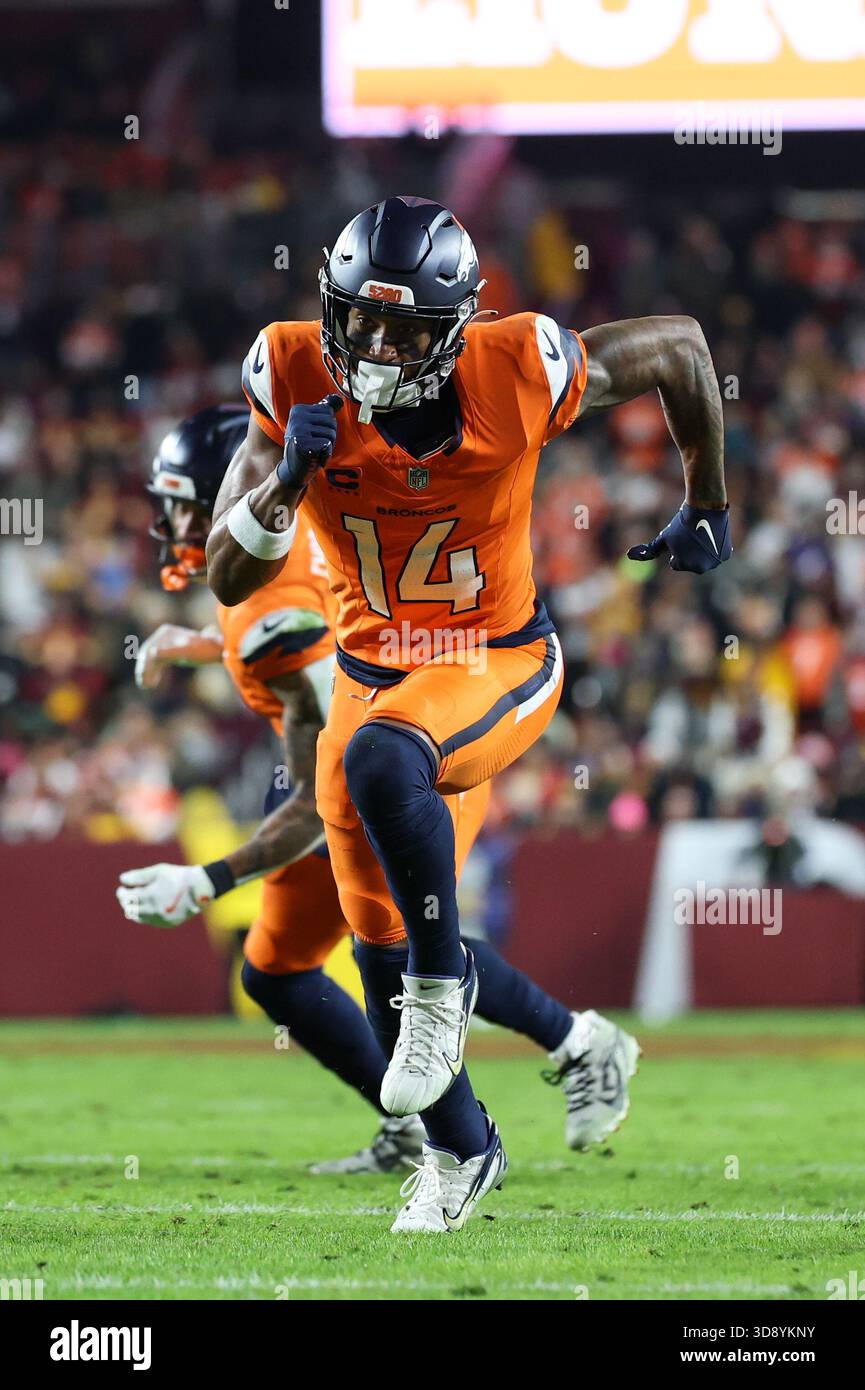 Denver Broncos wide receiver Courtland Sutton in action during the ...