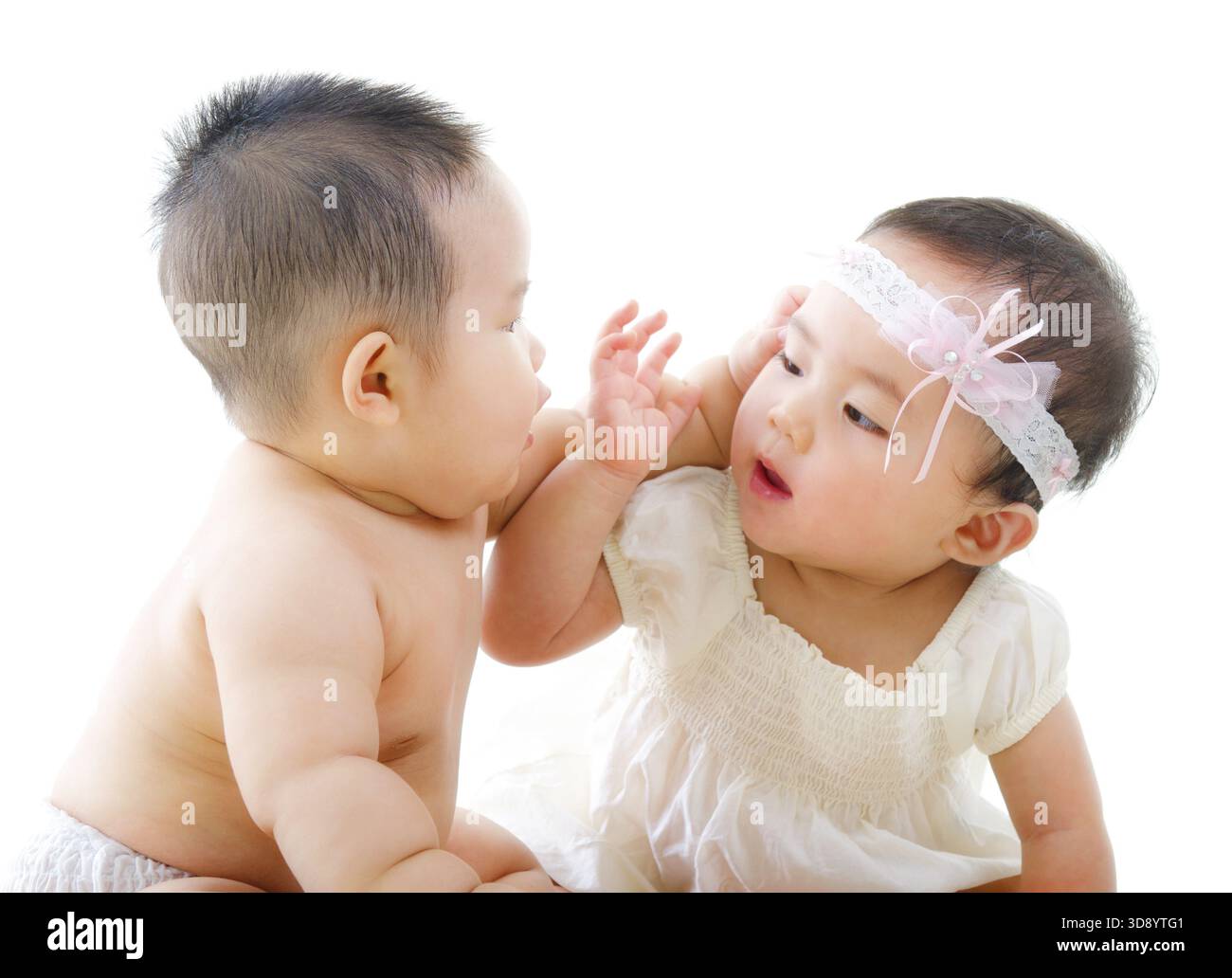 Two babies in family hi-res stock photography and images - Alamy