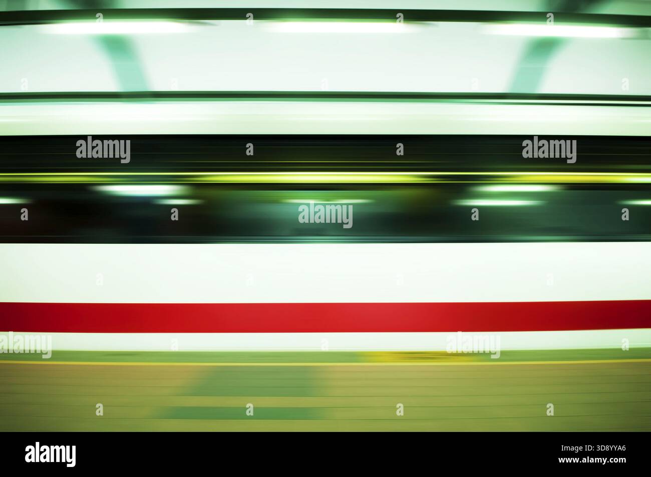 Panning on a moving fast train Stock Photo - Alamy