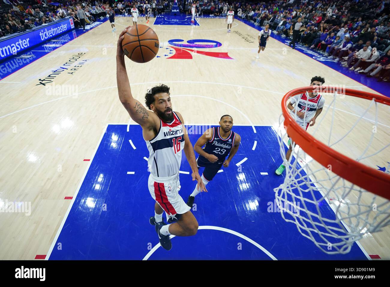 Washington Wizards' Anthony Gill plays during an NBA basketball game ...