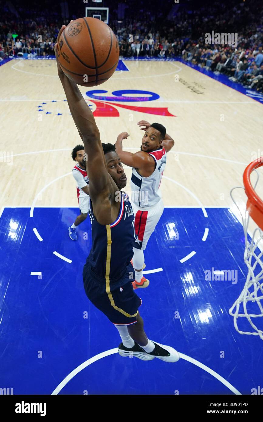 Philadelphia 76ers' VJ Edgecombe plays during an NBA basketball game ...