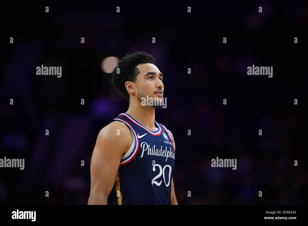 Philadelphia 76ers' Jared McCain plays during an NBA basketball game ...
