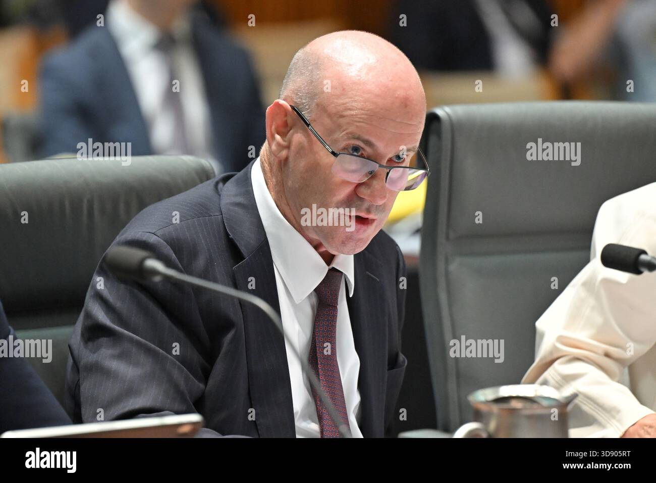 Department of Defence Secretary Greg Moriarty during Senate Estimates ...