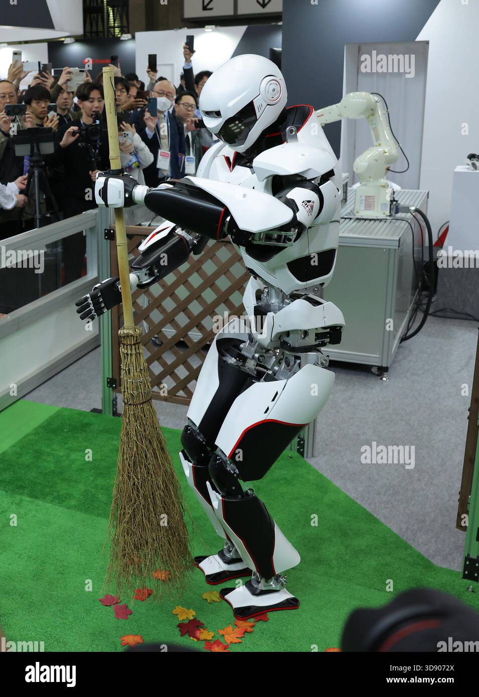 Kawasaki Heavy Industries demonstrates a humanoid robot, "Kaleido," at ...