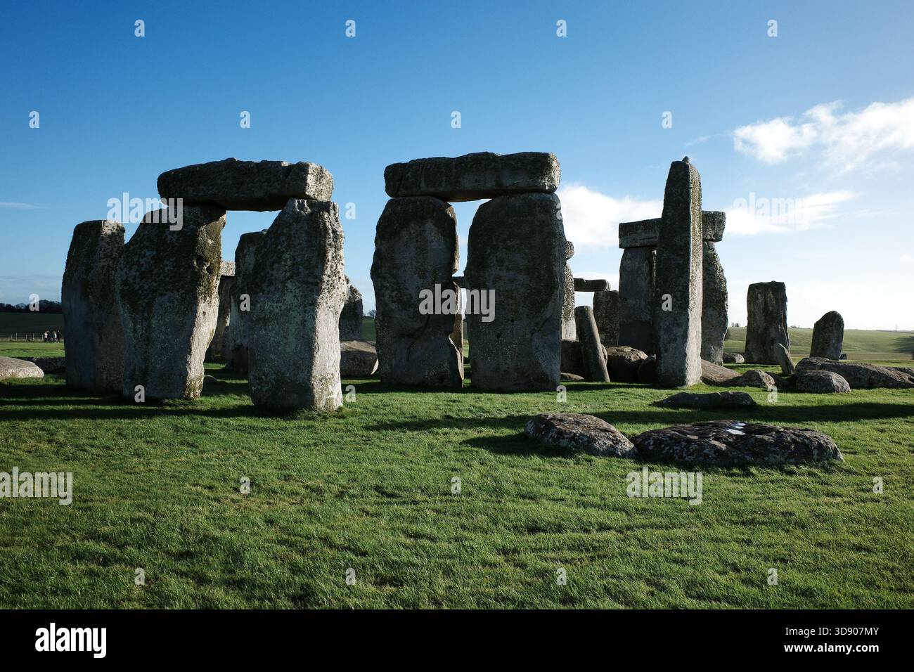 A General view of the prehistoric megalithic structure Stonehenge at ...