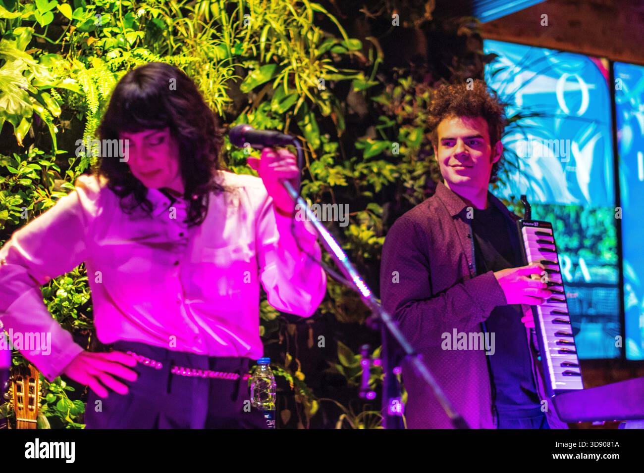 Mimi Maura and her son Leroy performing live in Buenos Aires. The ...