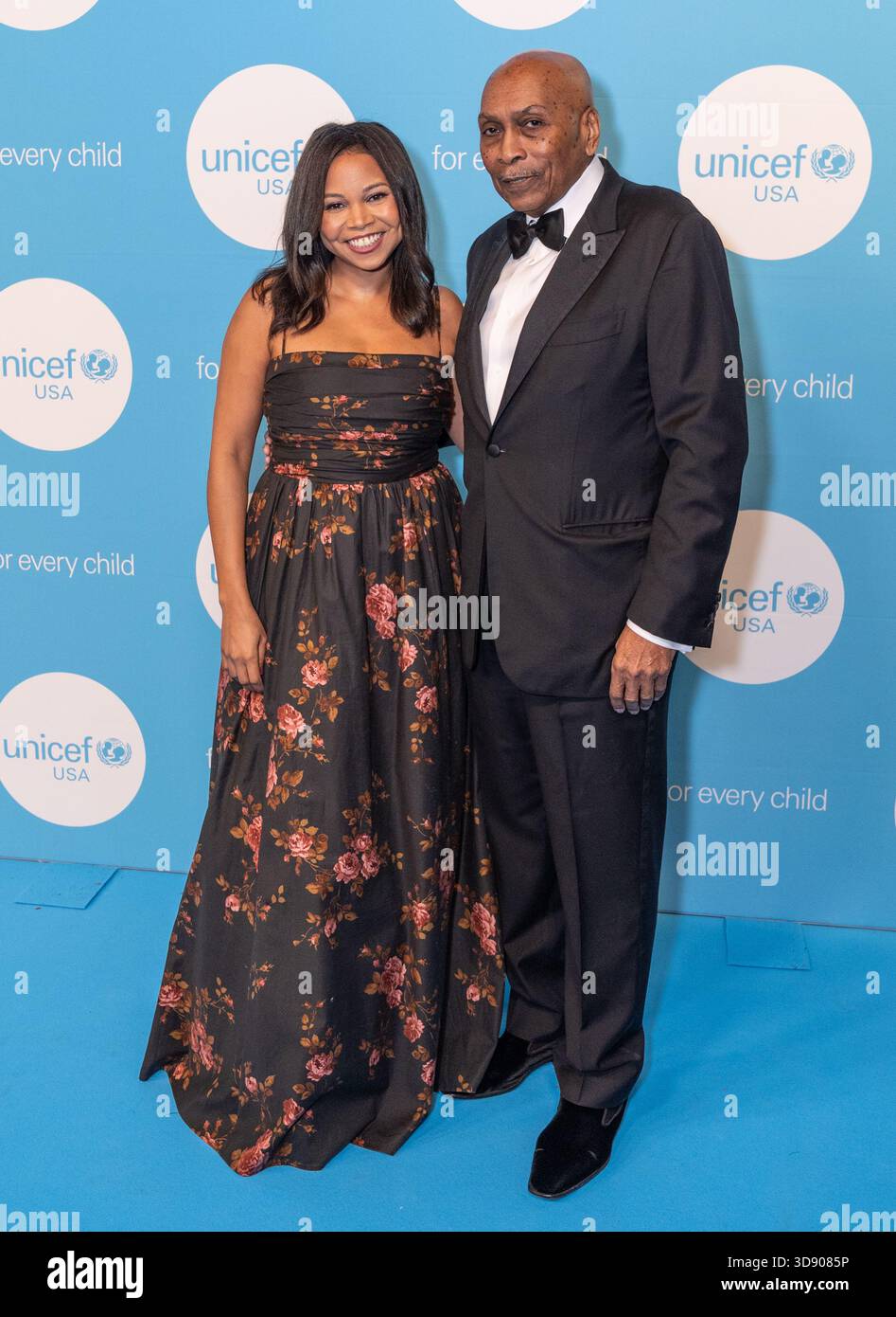 Bernard Taylor Sr. (R) attends UNISEF Gala at Cipriani 25 Broadway in ...