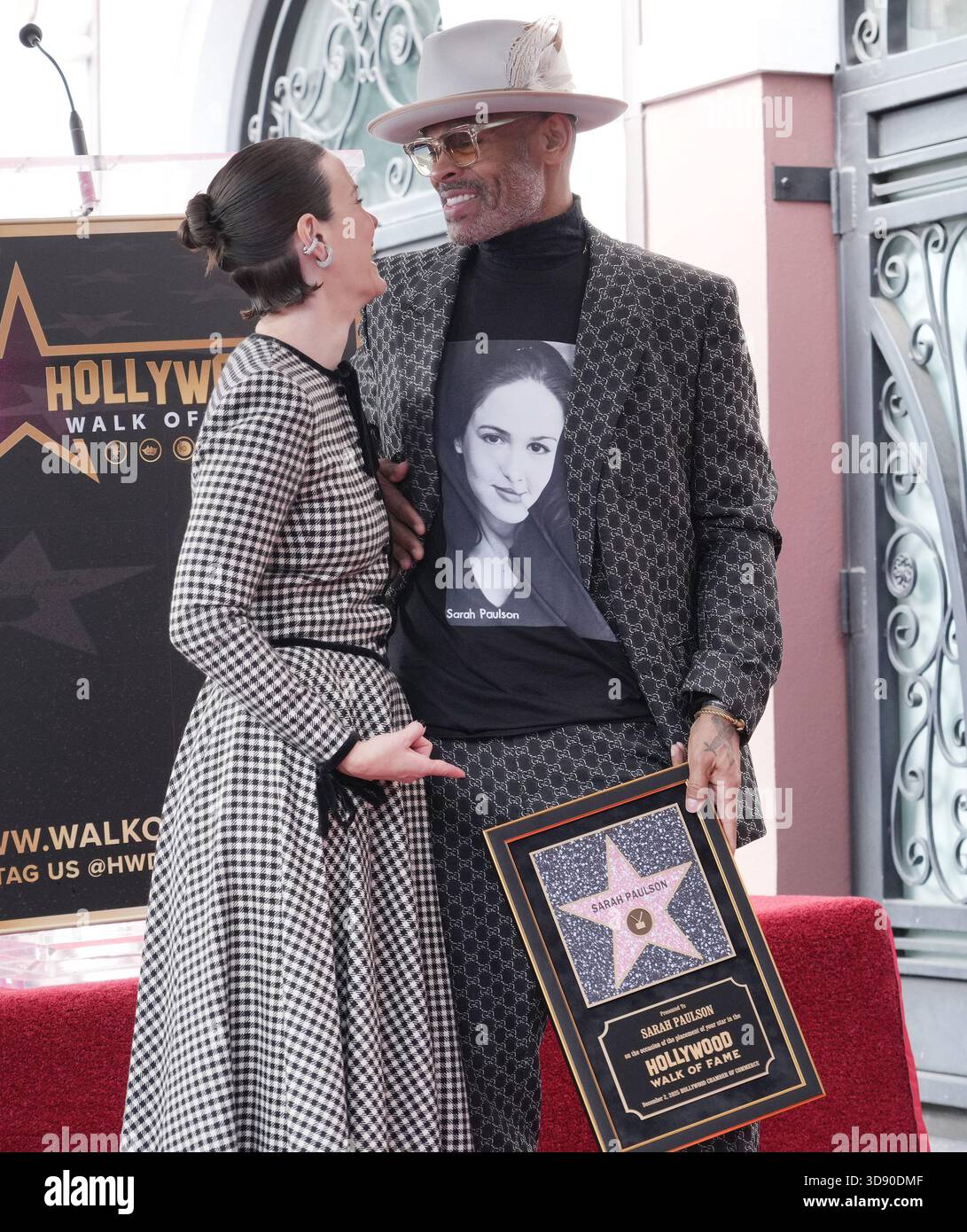 (L-R) Sarah Paulson and Anthony Hemingway at the Sarah Paulson Honored ...