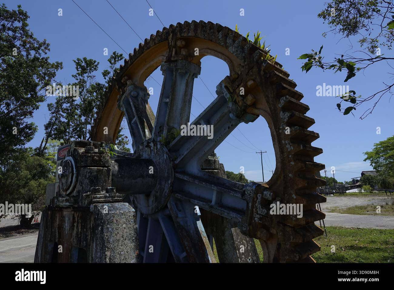 Mossman, Queensland, Australia 3rd October, 2025 Rusting giant gear ...