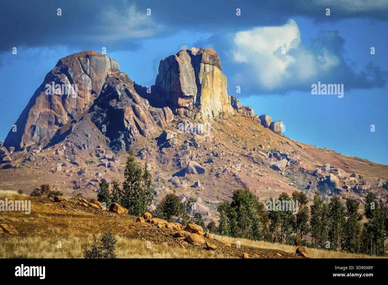 Stunning landscape of Madagascar highlands, central Madagscar Stock ...
