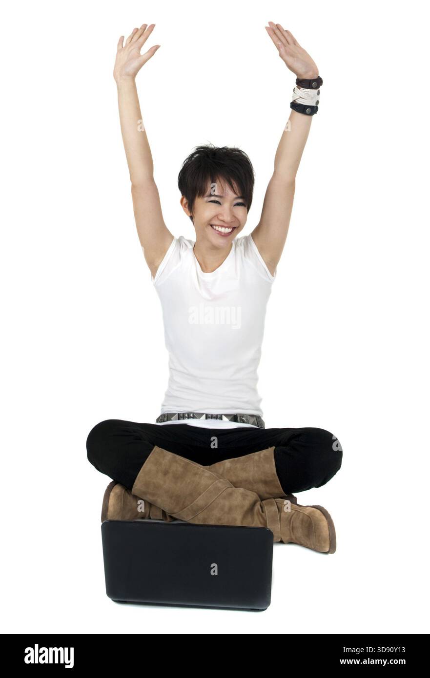 Computer user satisfaction hi-res stock photography and images - Alamy