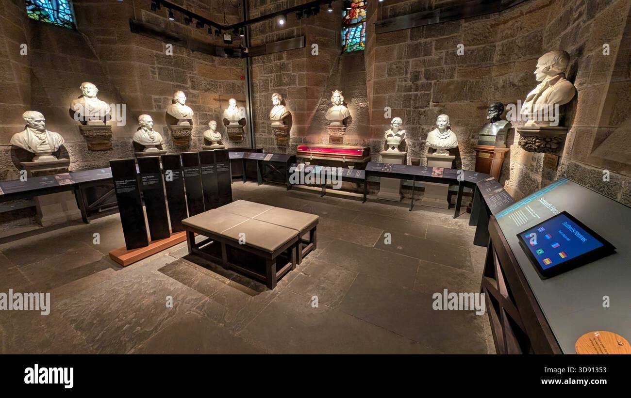 Inside the Hall of the Heroes at the Wallace Monument, where Scotland’s ...