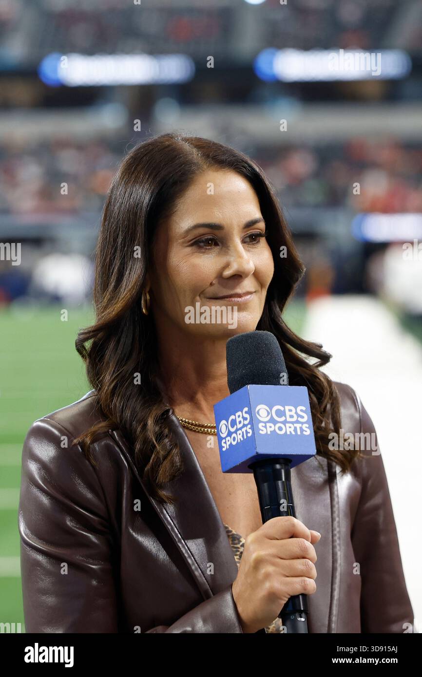 CBS sports reporter Tracy Wolfson before a NFL football game between ...