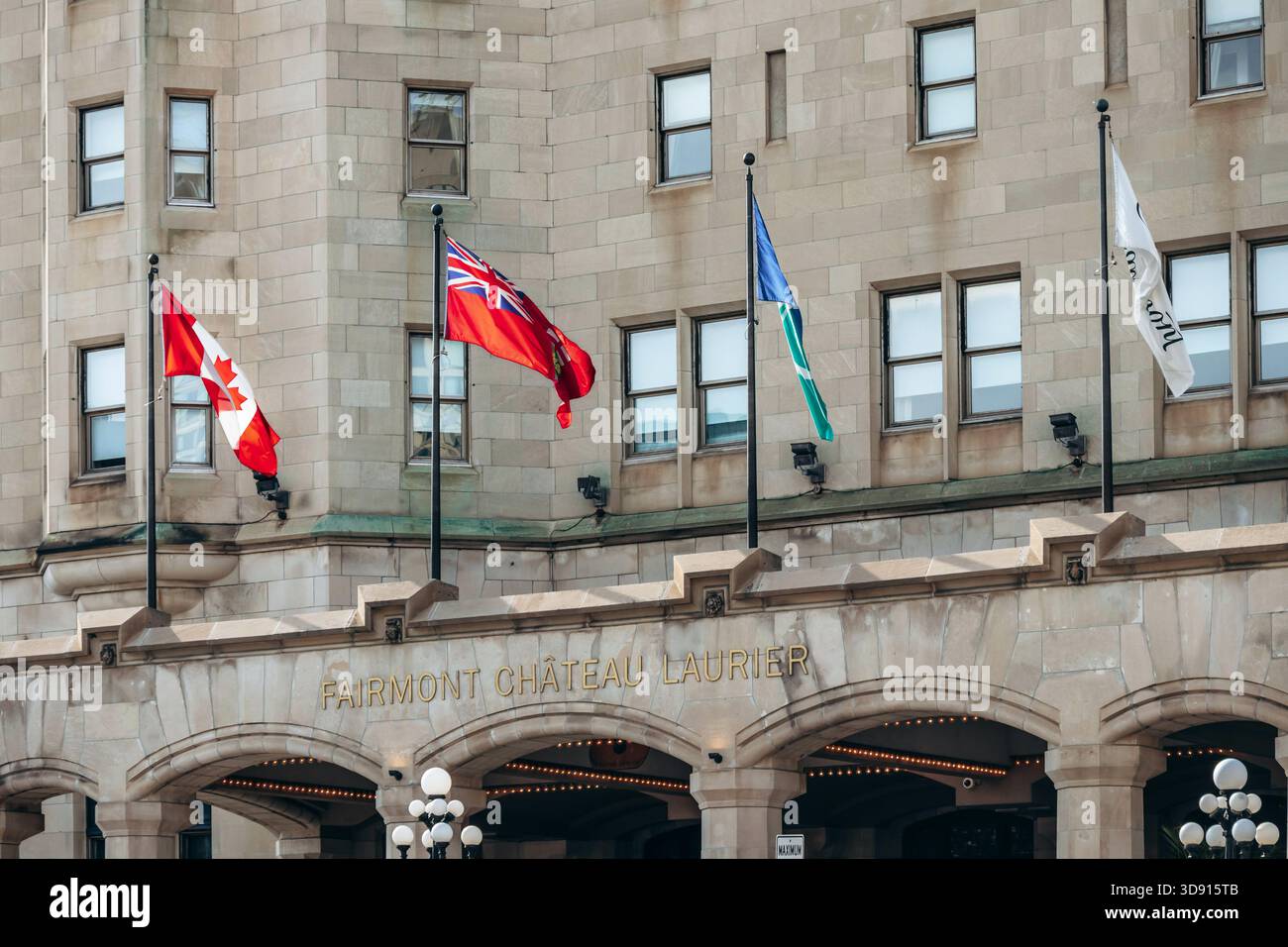 Ottawa, Canada - August 13, 2025: Entrance of Fairmont Chateau Laurier ...
