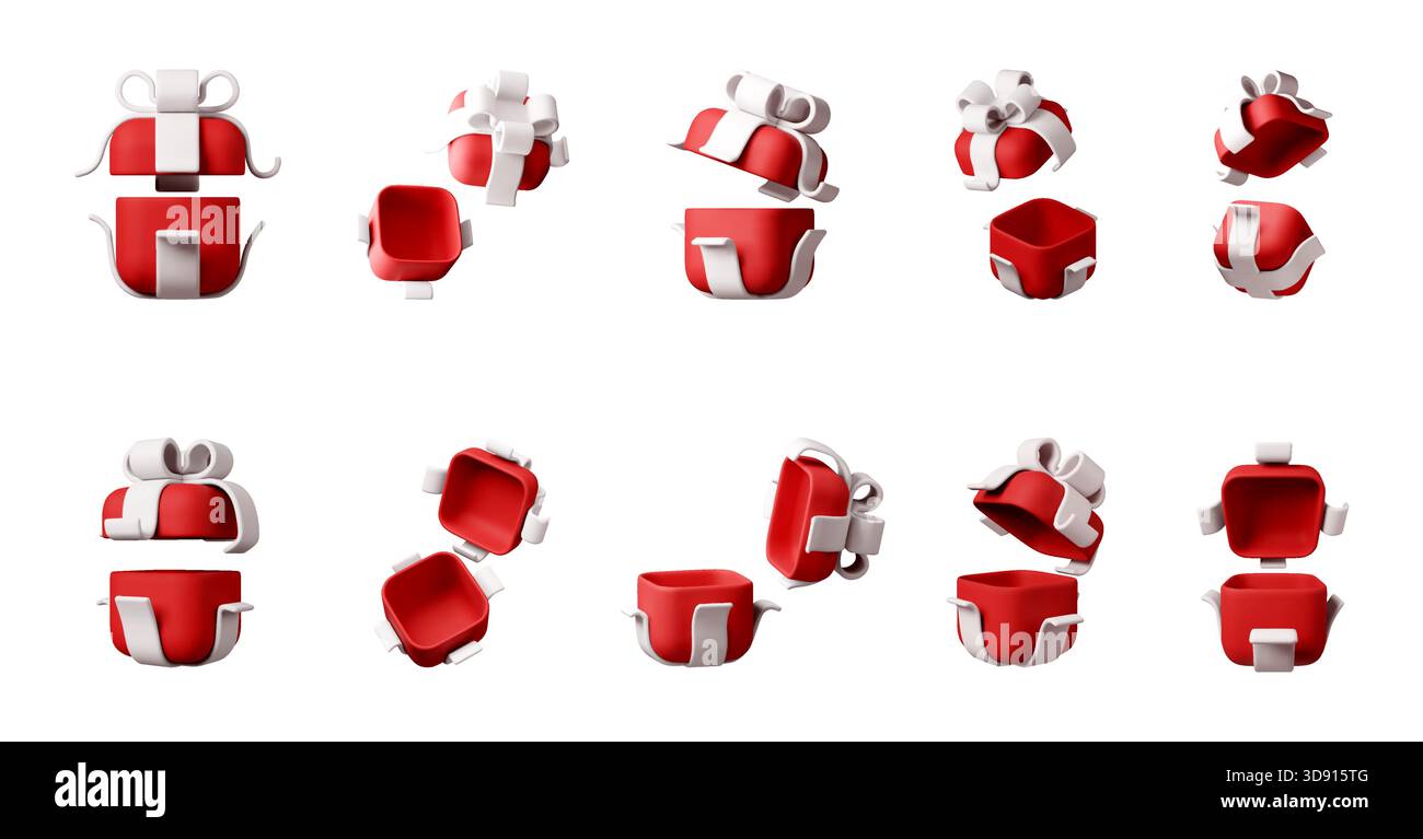 3d digital rendering red Stock Vector Images - Alamy