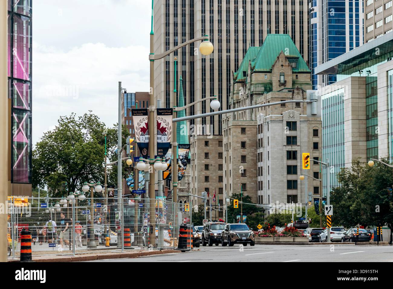 Ottawa, Canada - August 13, 2025: View of Wellington Street in downtown ...