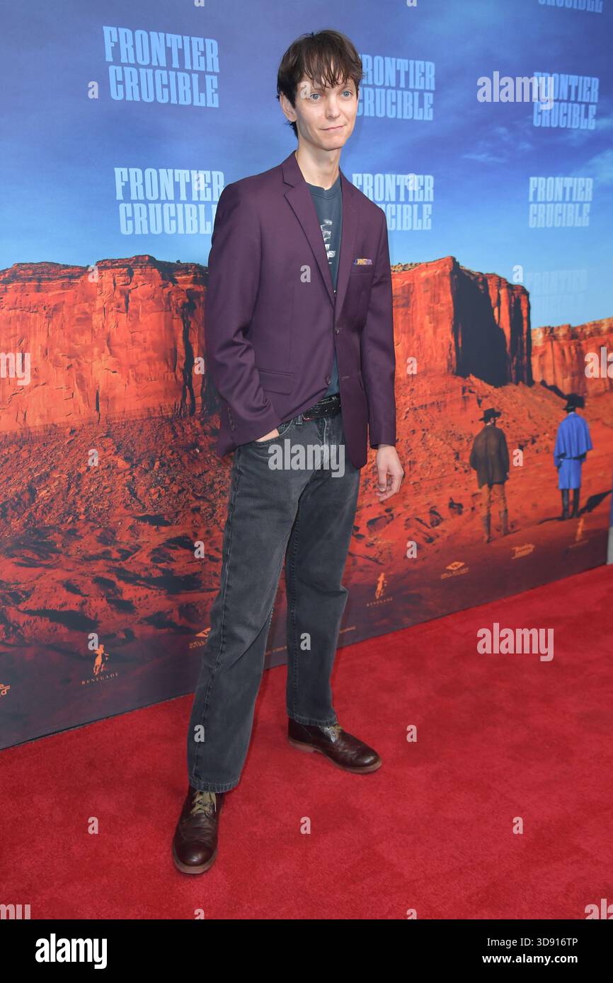 Ryan Masson arrives at an LA screening of "Frontier Crucible" on Tuesday, Dec. 2, 2025, at ...